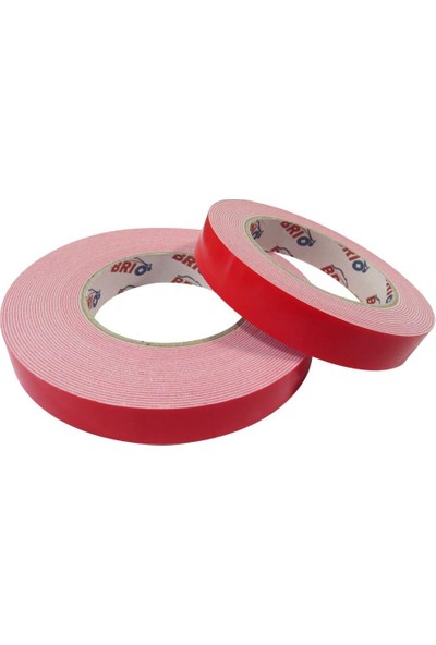 Brio Çift Taraflı Köpük Bant Beyaz 19MMX5M Brio Çift Taraflı Köpük Bant Beyaz 19MMX5M