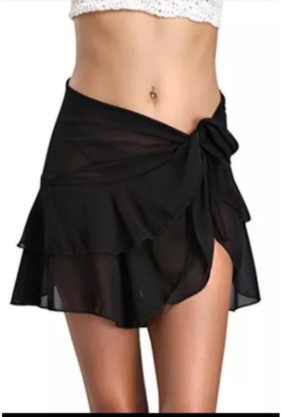 Cindiy Özel Tasarım Etek Detay Baglamalı Pareo