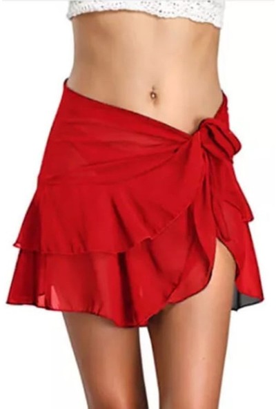 Cindiy Özel Tasarım Etek Detay Baglamalı Pareo