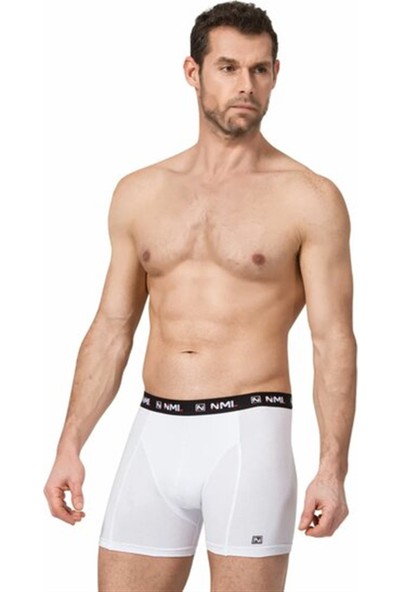 Namaldı Erkek Pamuk Elastan Erkek Boxer Beyaz Namaldı Erkek Pamuk Elastan Erkek Boxer Beyaz