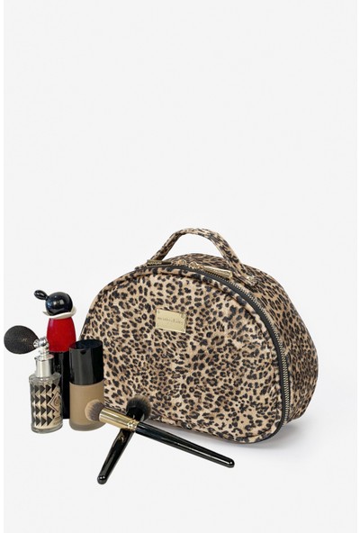Marie Claire Leopar Kadın Makyaj Çantası Odette MC222111418