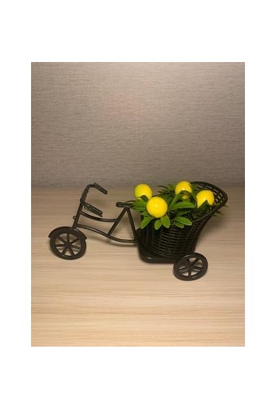 Referans Tasarım Bisiklet Plastik Dekoratif Meyveli Çiçekli Ev Süsü