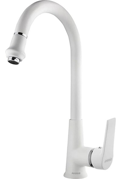 Mlk Çift Fonksiyonlu Spiralli Mutfak Evye Bataryası Pull-Out Mlk Çift Fonksiyonlu Spiralli Mutfak Evye Bataryası Pull-Out