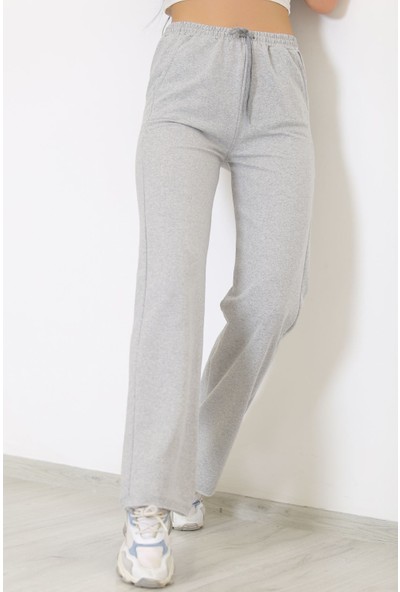 Bol Paça Eşofman Altı Gri - 8981.1348.