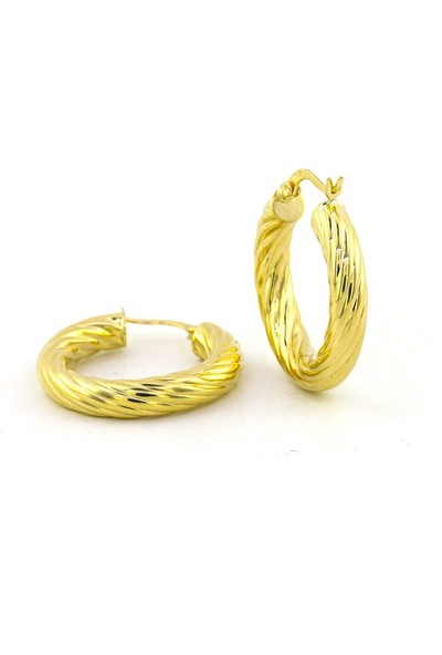 Altınkaynak 14 Ayar Halka Altın Küpe