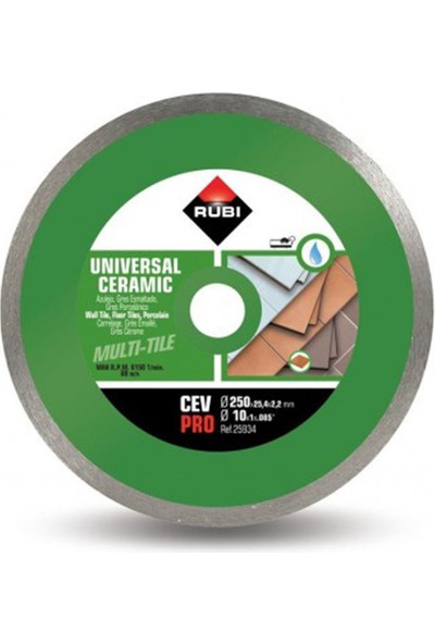 Rubı Cev 250 Pro Sulu Seramik Kesici Contınous