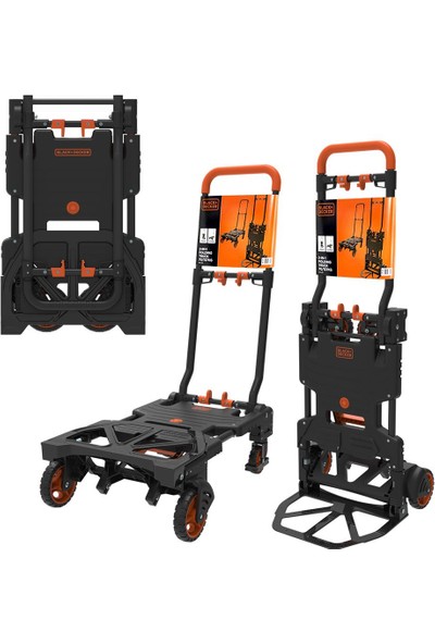 Black+Decker BH206 70/137KG Çok Fonksiyonlu Katlanır El Arabası Black+Decker BH206 70/137KG Çok Fonksiyonlu Katlanır El Arabası