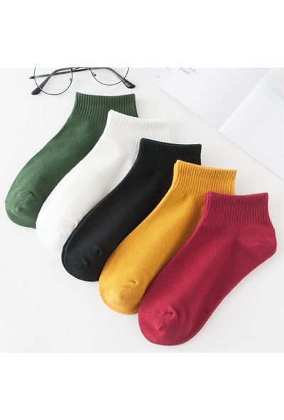 Bgk 5'li Kadın Renkli Kısa Patik Çorap Bgk 5'li Kadın Renkli Kısa Patik Çorap