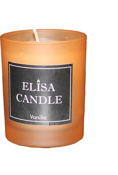Elisa Candle Cam Bardak Kokulu Dekarasyon Lüx Mum