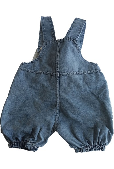 Mercantex Oyuncak Ayılı Kot Bahçıvan Tulum Tişört Takım Lacivert