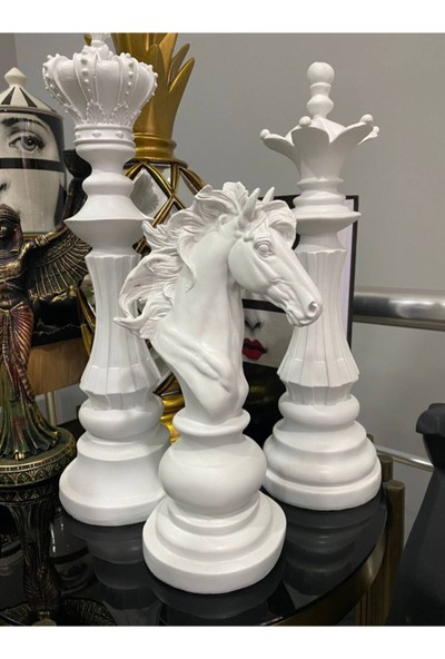 Satranç Takımı Şah Vezir At 3'lü Set Satranç Takımı Şah Vezir At 3'lü Set