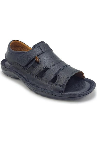 Çelik 5013 Hakiki Deri Cirtli Sandalet Siyah Çelik 5013 Hakiki Deri Cirtli Sandalet Siyah