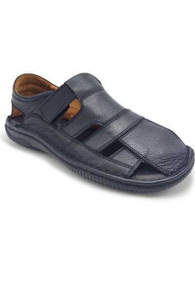 Çelik 5064 Hakiki Deri Kapali Sandalet Siyah Çelik 5064 Hakiki Deri Kapali Sandalet Siyah
