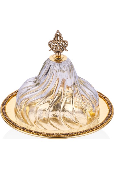 Bernardo Amber Gold Renk Dekoratif Sahan - Glb-Amber-20