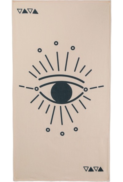 Dekraliçe 80 x 150 cm Plaj Havlusu Eye