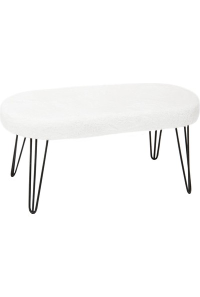 Zem Flora Siyah Ayak Bench