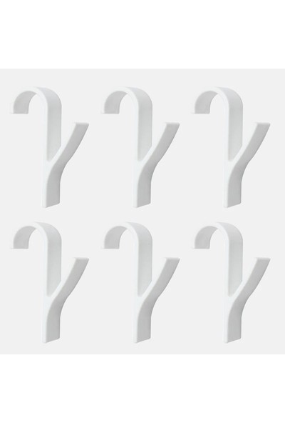 Keluofu 6 Adet Beyaz Kanca Isıtmalı Havlu Askısı Banyo Askı Askısı (Yurt Dışından)