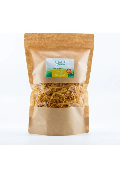 Katkısız El Kesmesi Unlu Ev Eriştesi 500 gr (Havuçlu) Katkısız El Kesmesi Unlu Ev Eriştesi 500 gr (Havuçlu)