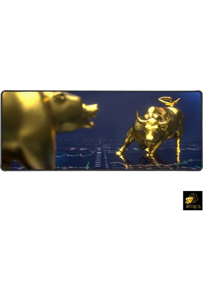 Bull And Bear Mouse Pad 70X30 - Kripto Para ve Bitcoin Bull And Bear Mouse Pad 70X30 - Kripto Para ve Bitcoin
