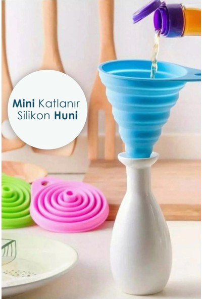Anadolu Saray Çarşısı Pratik Mini Silikon Katlanır Huni | Akordeon Huni | Katlanır - 1 Adet Anadolu Saray Çarşısı Pratik Mini Silikon Katlanır Huni | Akordeon Huni | Katlanır - 1 Adet