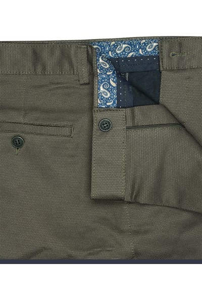 Varetta Erkek Haki Keten Klasik Kesim Pantolon Varetta Erkek Haki Keten Klasik Kesim Pantolon