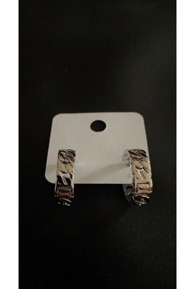 İndigo Silver Renk Zincir Küpe Model-7 İndigo Silver Renk Zincir Küpe Model-7