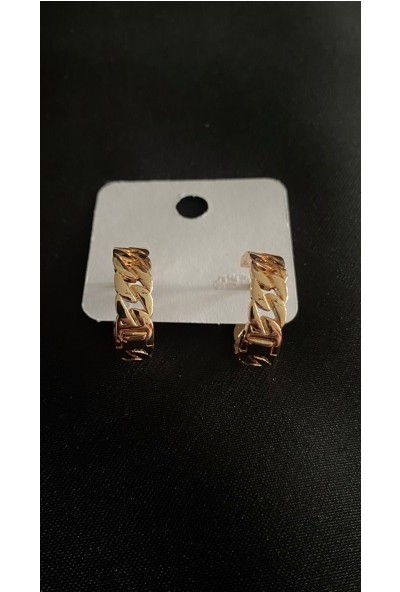 İndigo Gold Renk Zincir Küpe Model-8 İndigo Gold Renk Zincir Küpe Model-8