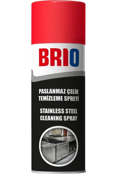 Brio Paslanmaz Çelik Temizleme Spreyi 400 ml Brio Paslanmaz Çelik Temizleme Spreyi 400 ml