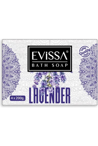 Evissa Banyo Sabunu Lavanta 4 x 200 gr
