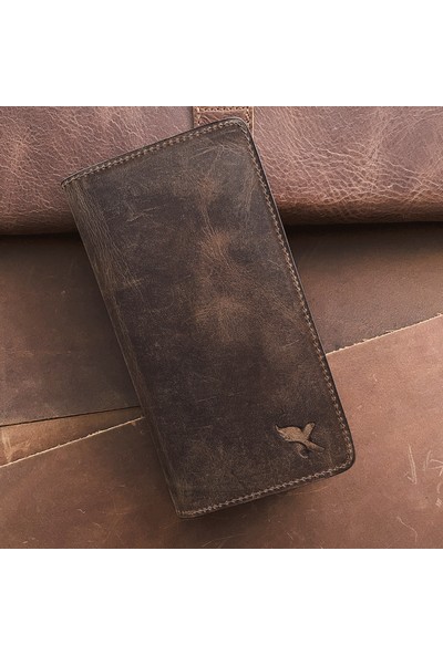 Hakiki Deri Portföy Çanta (Telefon Gözlü)