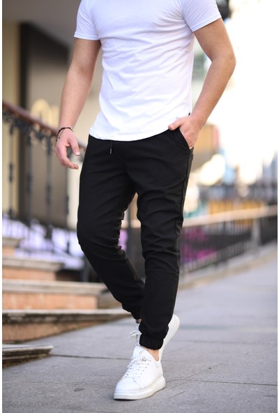 Ohepmoda Dar Kesim Paça Bel Lastikli Erkek Jogger Pantolon Ohepmoda Dar Kesim Paça Bel Lastikli Erkek Jogger Pantolon