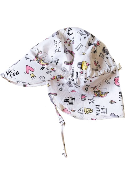 Yorni Flap Lejyoner Ense Korumalı Boyundan Bağlamalı Çocuk Bebek Güneş Şapka Unicorn Yorni Flap Lejyoner Ense Korumalı Boyundan Bağlamalı Çocuk Bebek Güneş Şapka Unicorn