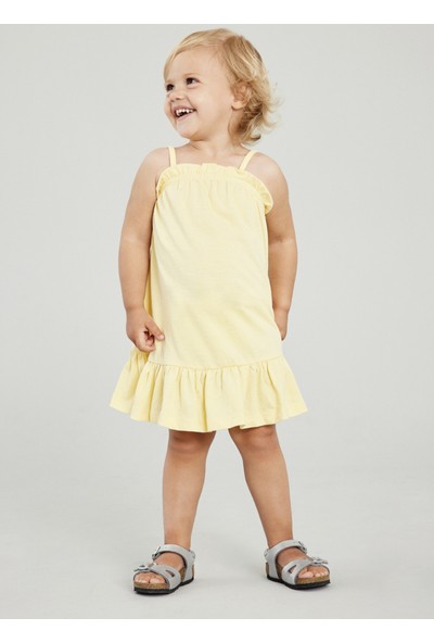 Name It Elbise, 7 Yaş, Koyu Sarı