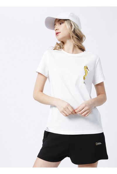 National Geographic T-Shirt, Xl, Ekru