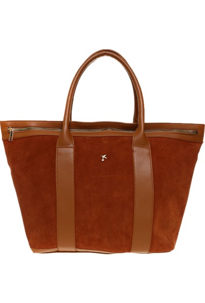 Fabrika Tote Çanta, Standart, Taba