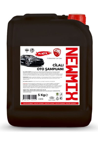 Newmix Nevmix Cilalı Fırçalı Oto Şampuanı 5kg Newmix Nevmix Cilalı Fırçalı Oto Şampuanı 5kg