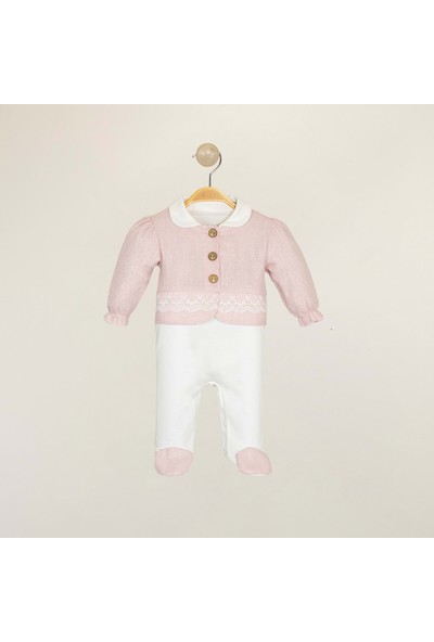 Kız Bebek Tulum Simli Ceketli - Nono Baby - Bebek Tulum - Pembe - 3-6 Ay Kız Bebek Tulum Simli Ceketli - Nono Baby - Bebek Tulum - Pembe - 3-6 Ay