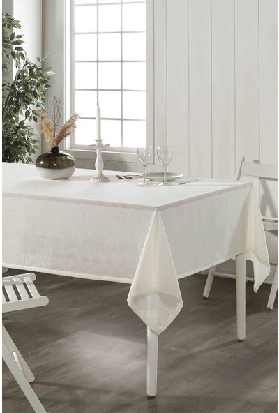 Vual Masa Örtüsü Ekru
