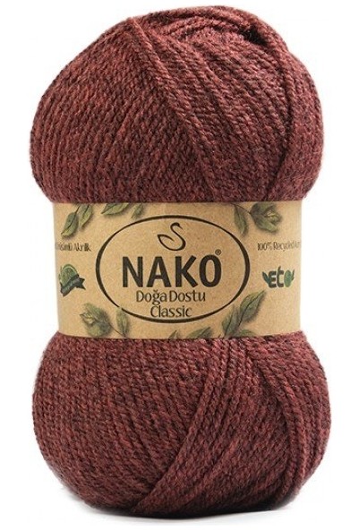 Nako 100GR Nako Doğa Dostu Classic El Örgü Ipi - 40067 Kiremit Nako 100GR Nako Doğa Dostu Classic El Örgü Ipi - 40067 Kiremit