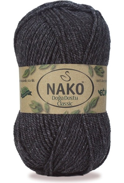 Nako 100GR Nako Doğa Dostu Classic El Örgü Ipi - 40065 Füme Nako 100GR Nako Doğa Dostu Classic El Örgü Ipi - 40065 Füme