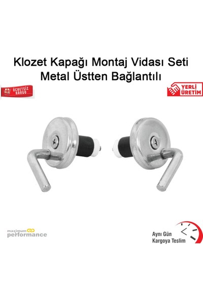OKÇU KARDEŞLER YAPI MARKET Klozet Kapağı Montaj Vidası Seti Metal Üstten Bağlantılı OKÇU KARDEŞLER YAPI MARKET Klozet Kapağı Montaj Vidası Seti Metal Üstten Bağlantılı