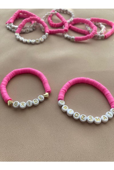 10’lu Gelin ve Nedime Bilekliği Pembe Fimo Afterparty Düğün Kına Nedime BILEKLIĞI10 10’lu Gelin ve Nedime Bilekliği Pembe Fimo Afterparty Düğün Kına Nedime BILEKLIĞI10