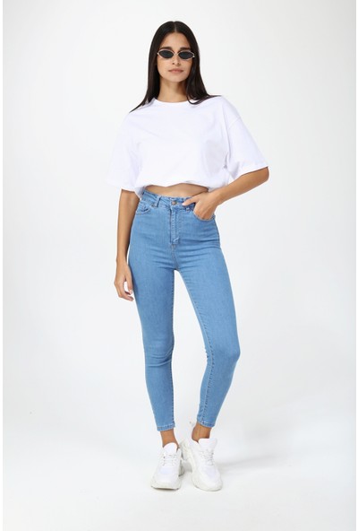 Trender 2201-01 Kadın Jean Pantolon