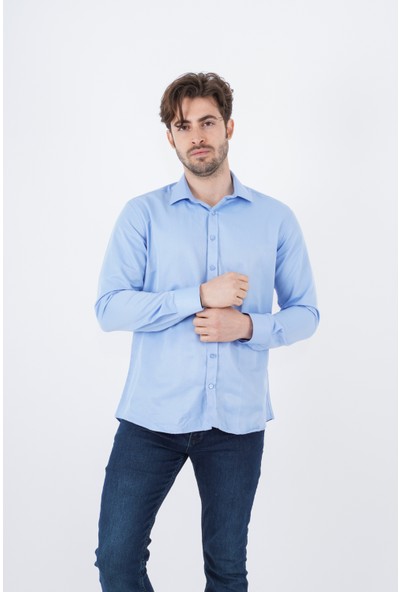 Yenikoza Saten Erkek Gömlek