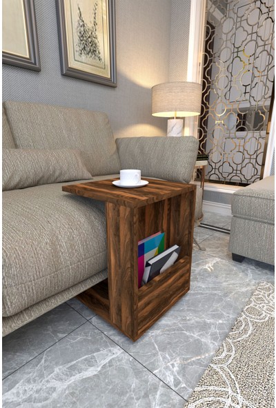 Mihra Home Asel 45 Yan Sehpa Ceviz