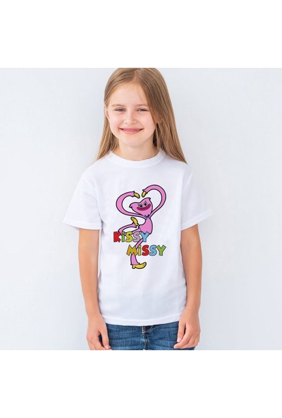 Morinna Kissy Missy Baskılı Çocuk Tişört T-Shirt Mr-03