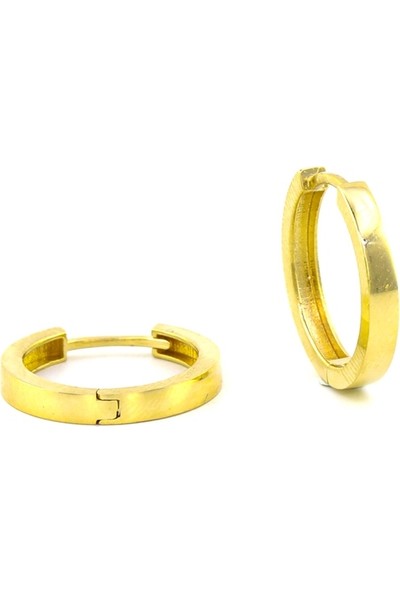 14 Ayar Halka Altın Küpe