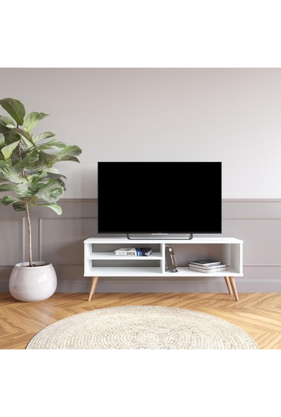 Bimossa B1120 Lapis Tv Ünitesi Beyaz Torna A. 120 Bimossa B1120 Lapis Tv Ünitesi Beyaz Torna A. 120