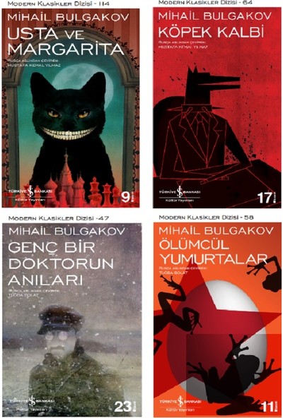Usta ve Margarita - Köpek Kalbi - Ölümcül Yumurtalar - Genç Bir Doktorun Anıları / Mihail Bulgakov Usta ve Margarita - Köpek Kalbi - Ölümcül Yumurtalar - Genç Bir Doktorun Anıları / Mihail Bulgakov