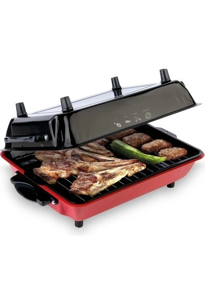 Inova Elektrikli Barbekü Mangal Emaye Gövdeli ve Tepsili